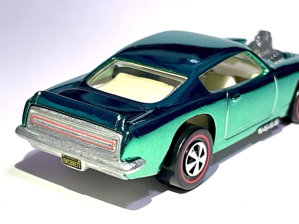 🔥VTG Hot Wheels Redline 1967 Custom Made Spectraflame Green Plymouth ...