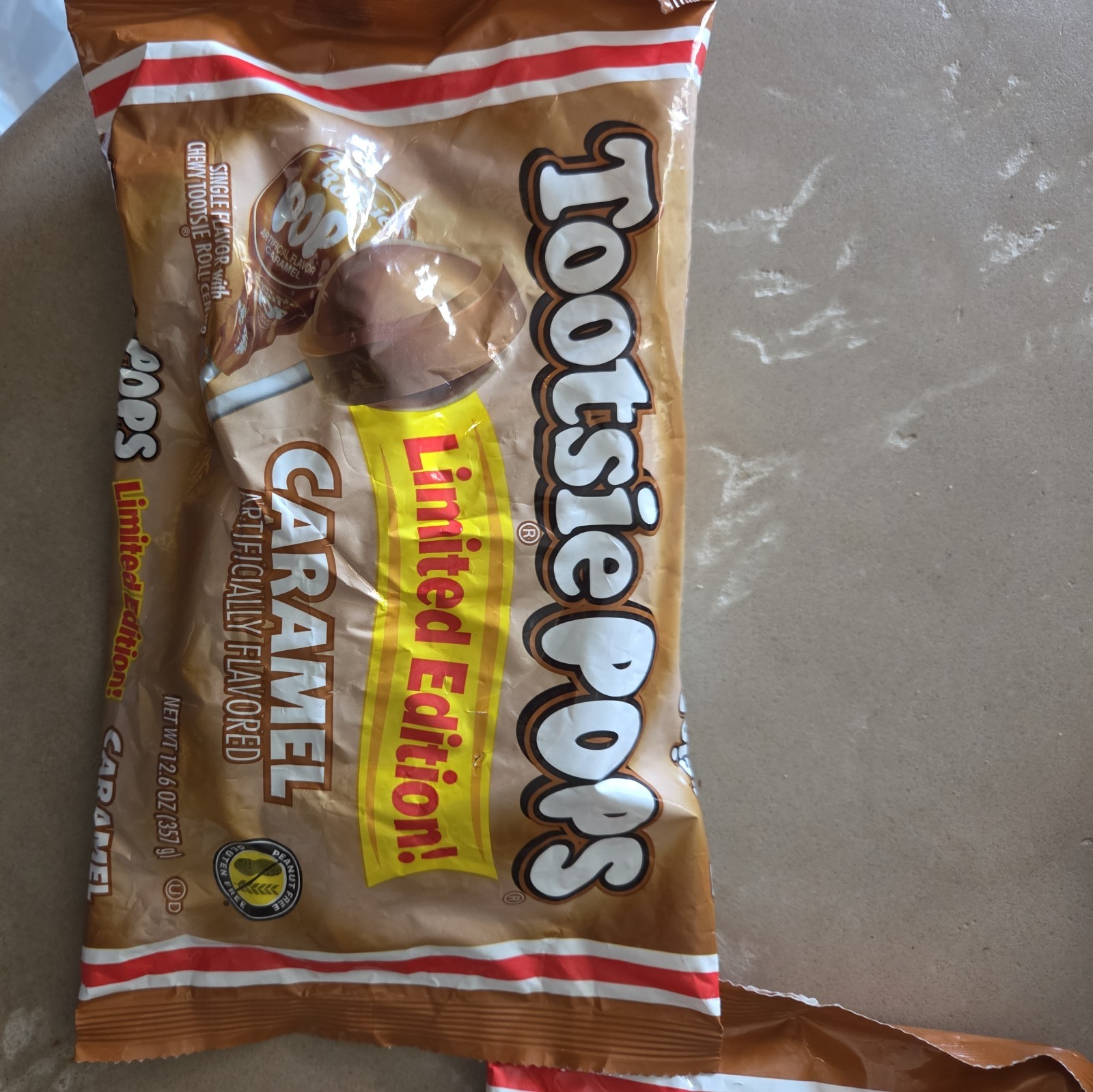 5 bags Tootsie Pops Limited Edition Individually Wrapped Caramel ...