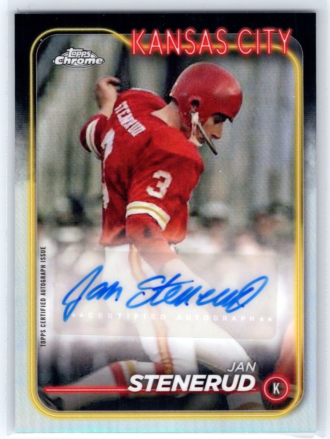 2024 Topps Chrome - Autographs Jan Stenerud #BA-JST (AU) for sale online | eBay