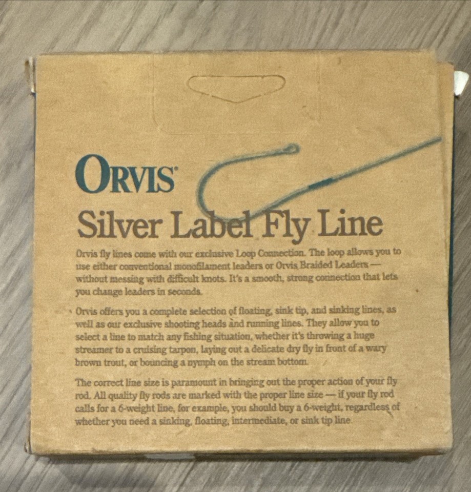 Orvis Silver Label Streamer Stripper Fly Fishing Line WF-6-F/S NIB | eBay