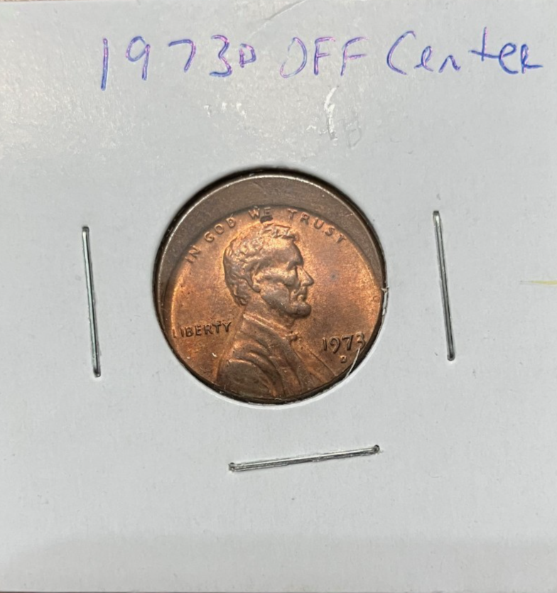 US Coin Error Lot- 6 pennies, 2 nickels. Off-center, clips, rotated ...