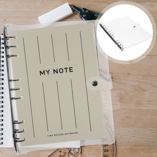 Clear Binder Translucent Folder Loose-leaf Refillable Notebook Cover | eBay
