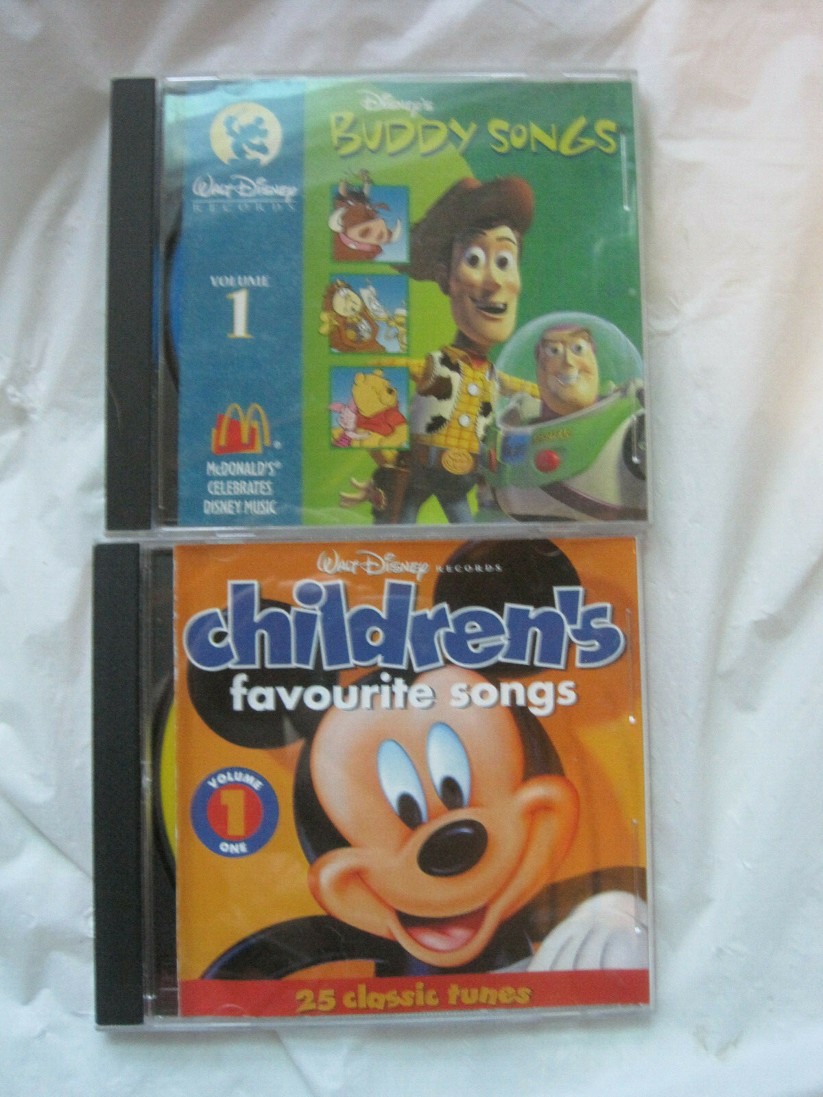 Lot of 2~Disney Buddy Songs Volume 1 & Disney Children's Favorite Songs ...