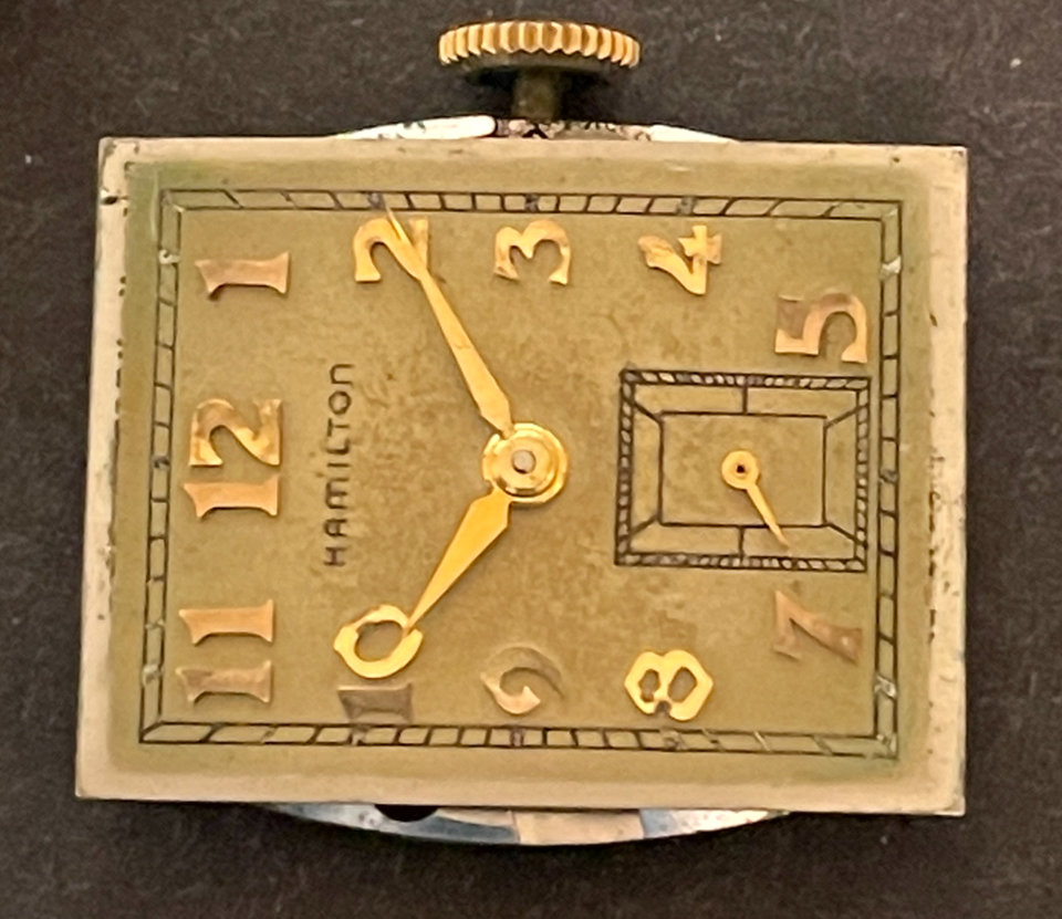 Vintage Hamilton Cal 770 Men's Watch Movement Good Balance Parts 22j ...