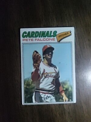 1977 Topps St. Louis Cardinals Baseball Card #205 Pete Falcone - ex ...
