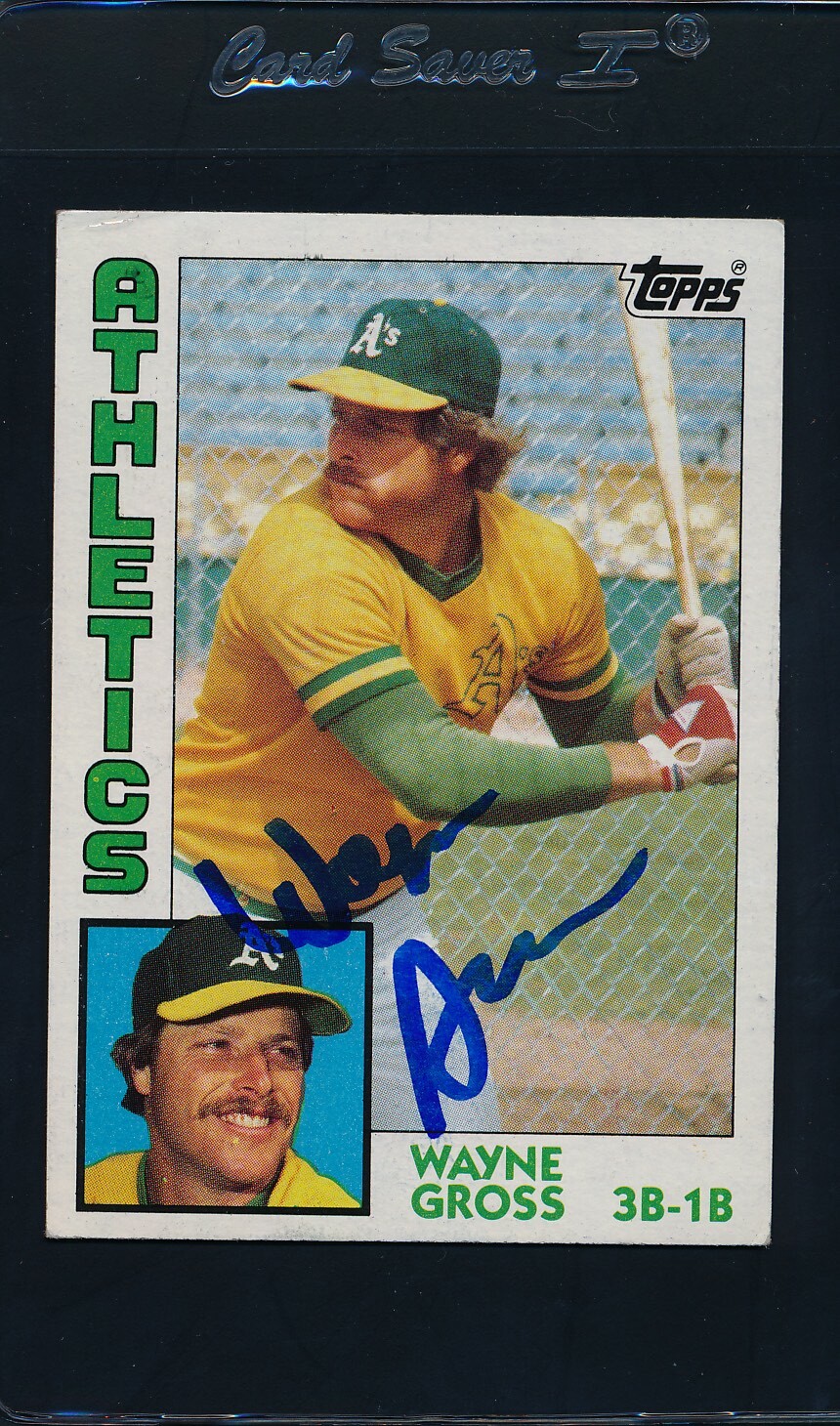 1984 Topps #741 Wayne Gross A's Signed Auto *15119 | eBay