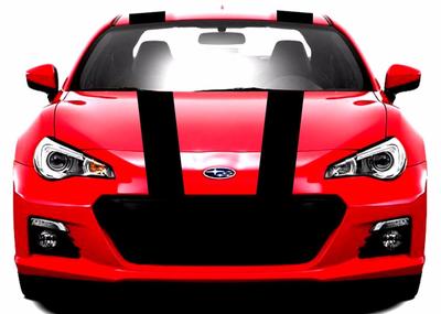 Fits Subaru BRZ Center Rally Sport Racing Stripe 6" Double Vinyl Decal ...