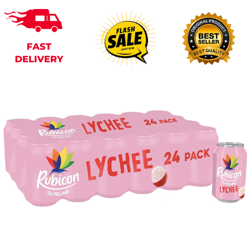 Rubicon Lychee Juice Sparkling Fizzy Drink Cans, 330ml Pack of 24 | eBay UK