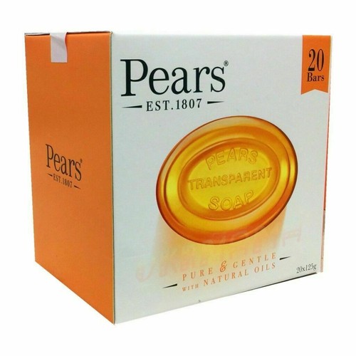 20 x Pears Amber Transparent Soap Gentle Care Dermatologist Tested Skin ...