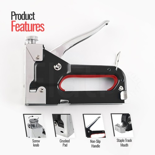 4mm-14mm Staples Heavy Duty Staple Gun Trigger Stapler Tracker ...