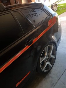 VF VE Commodore WAGON (Vinyl Stickers) Aussie flag rear side window ...