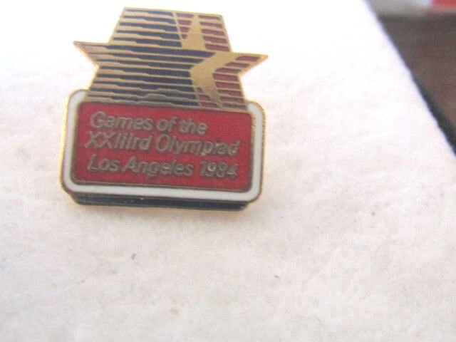 Games of The Olympiad Pin 1984 Los Angeles USA Olympiad Stamped Signed ...