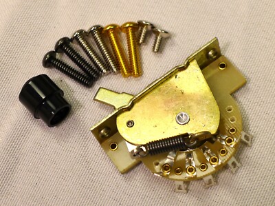 3 Way Blade Lever Switch With Black&Cream Barrel Knob Tele Guitar USA Shipping | eBay