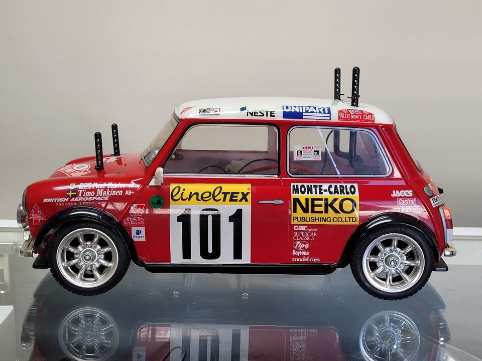Tamiya 1/10 R/C Rover Mini Cooper Racing FF M-01 Chassis Futaba ESC ...
