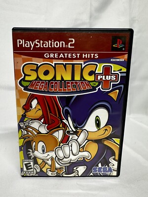 "SONIC MEGA COLLECTION +" PS2 PlayStation 2 video game complete w/ case ...