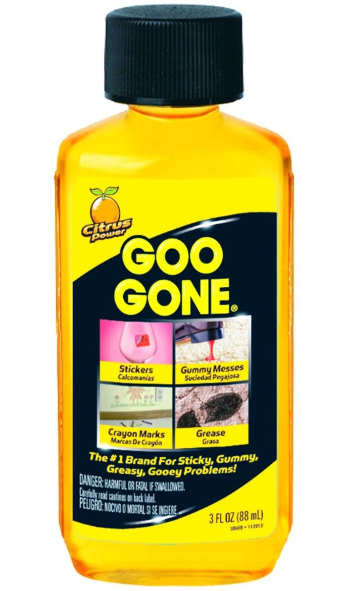 GOO GONE Adhesive Sticky REMOVER Removes labels Sticker tape Solvent 3 ...