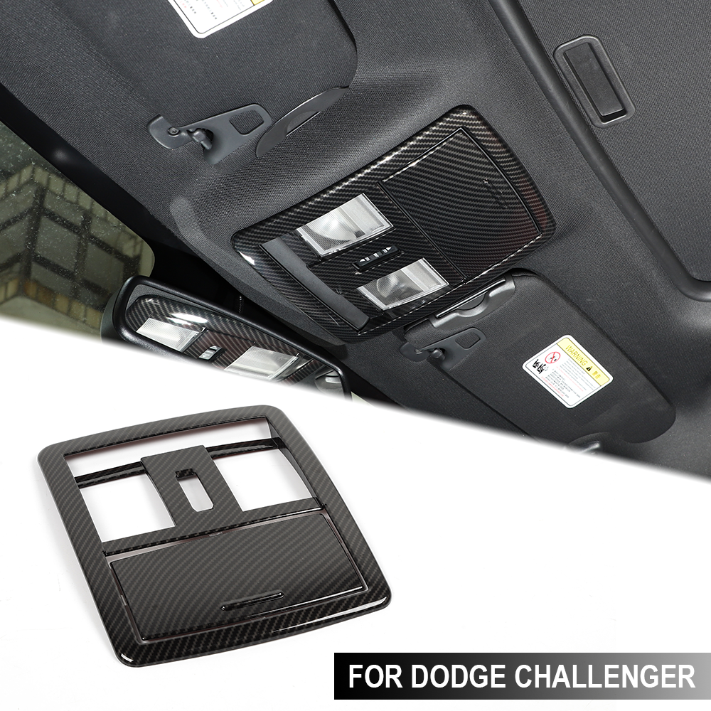 Reading Light Decor Cover Bezel Trim for Dodge Challenger 2010+ Carbon ...