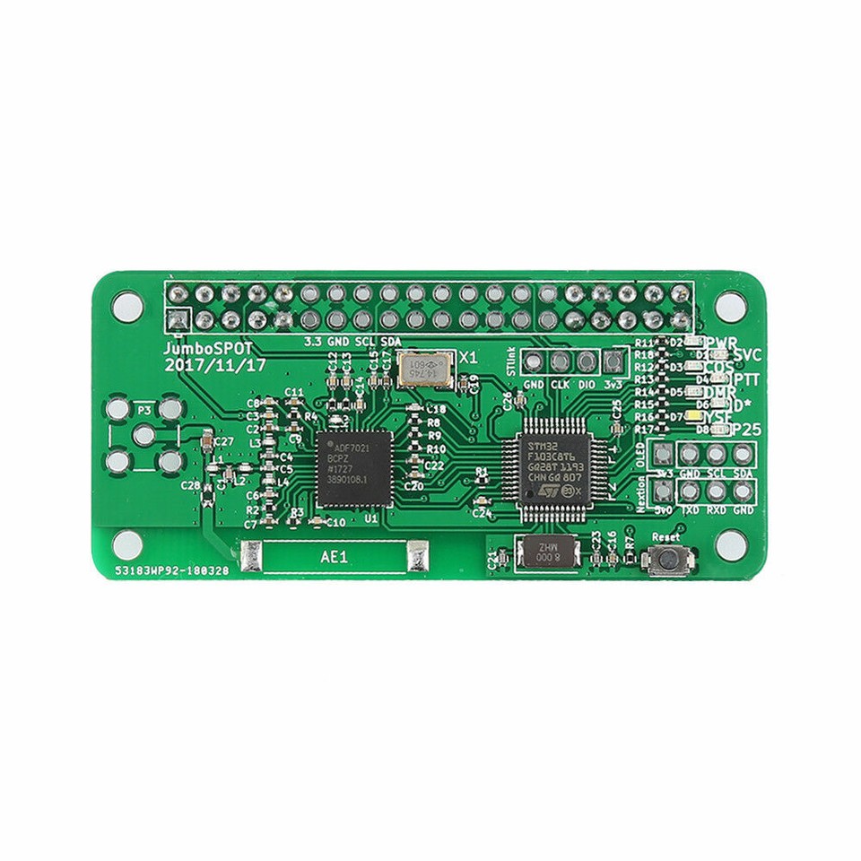 MMDVM hotspot Support P25 DMR YSF With raspberry pi +OLED +Antenna Pi ...