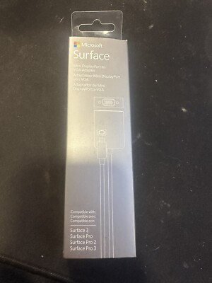 NEW Microsoft Surface Mini DisplayPort to VGA Adapter 1554 - Surface 3 ...