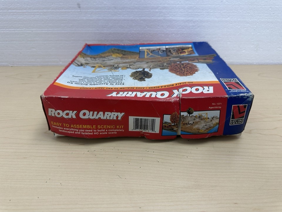 HO Scale 1371 Life-Like Rock Quarry Build-A-Scene Model Kit Vintage | eBay
