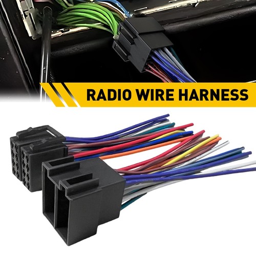 Stereo Radio Wiring Harness Adapter For Freightliner Alpine Pioneer JVC ...