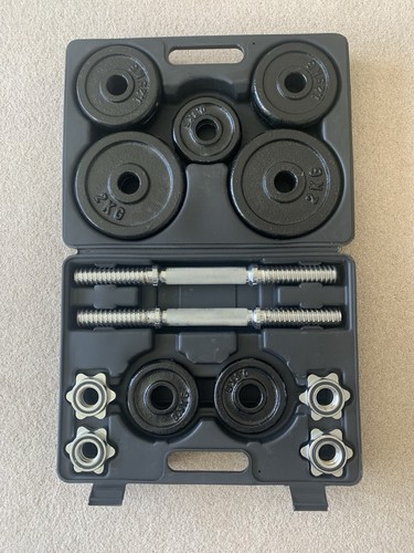 Everlast 18kg Cast Iron Dumbbell Set | eBay UK