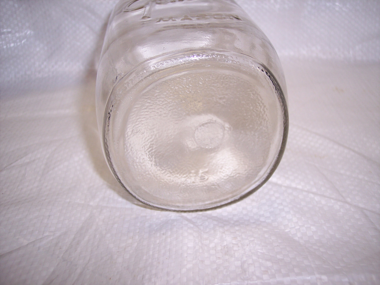 Vintage SAMCO GENUINE MASON Square Glass Quart Jar Embossed on Bottom ...
