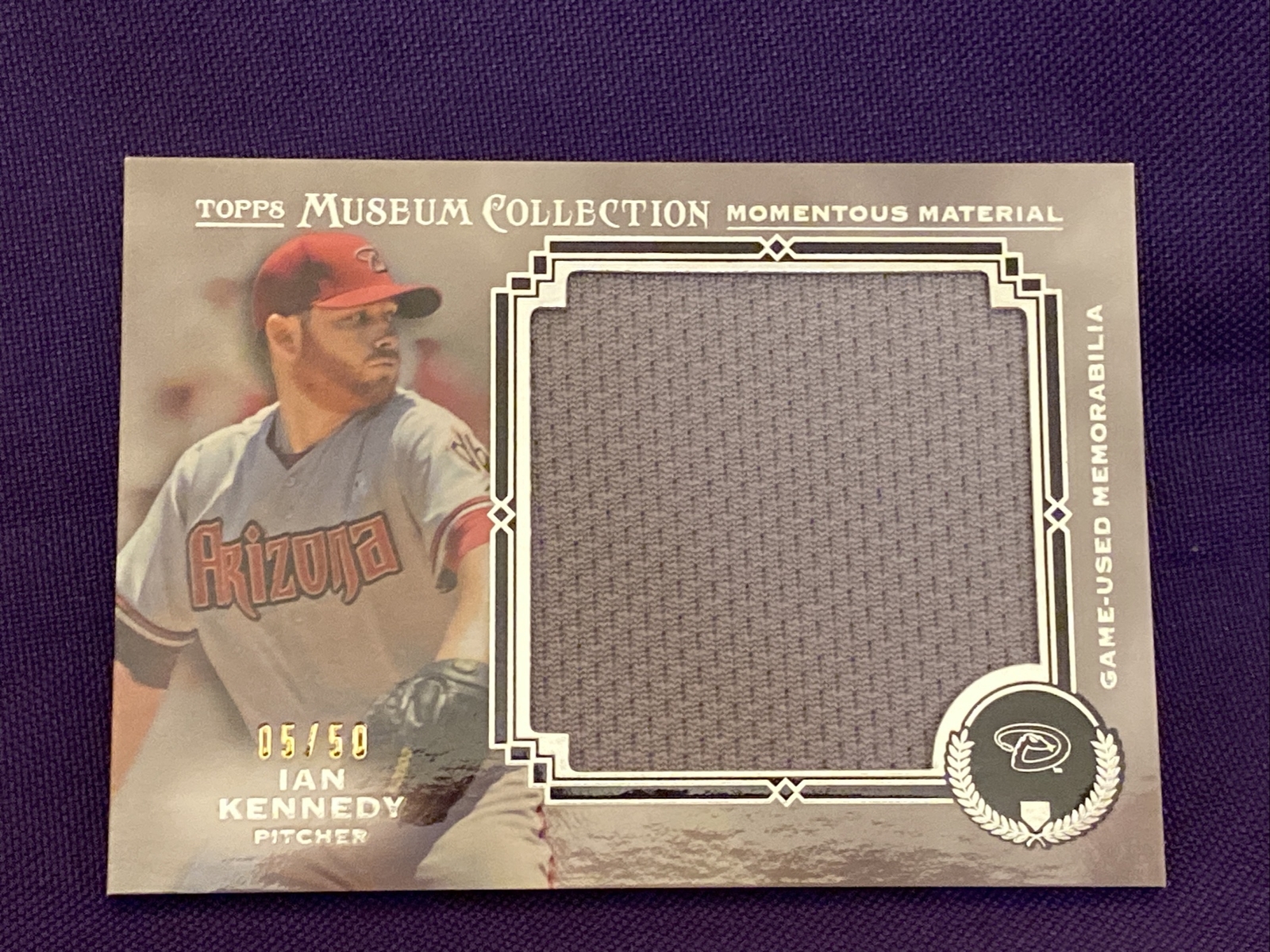 2013 Topps Museum Momentous Material Ian Kennedy Jumbo Jersey 05/50 | eBay