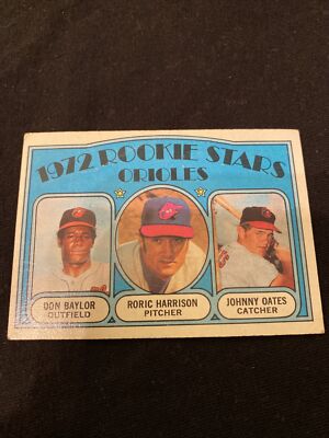 1972 Topps Rookie Stars 474 Baseball Card Don Baylor/Roric Harrison ...