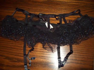 NWT Victoria's Secret SEXY GARTER BELT CAGE ELASTIC TULLE 11042235 ...
