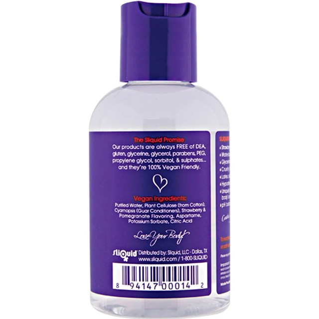 Sliquid Naturals Swirl Strawberry Pomegranate Lube 4.2 Oz. Paraben for ...