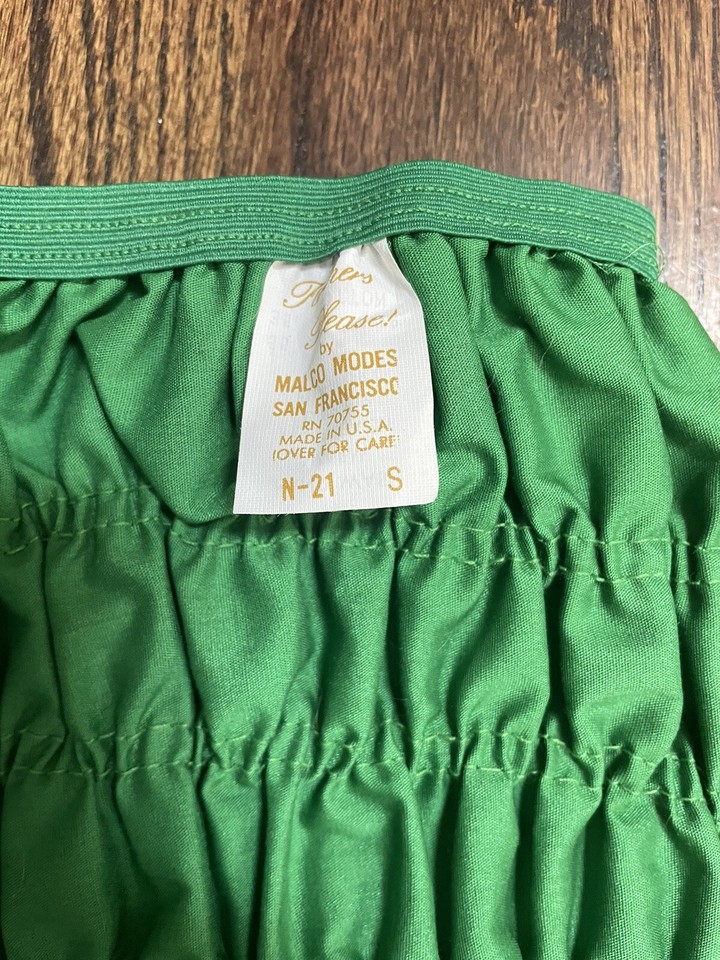 GREEN Partners Please Malco Modes Pettipants Square Dance Lace Bloomers ...