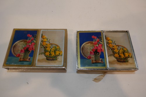 Vintage Congress Brand Floral Boquets Double Deck of Playing Cards | eBay