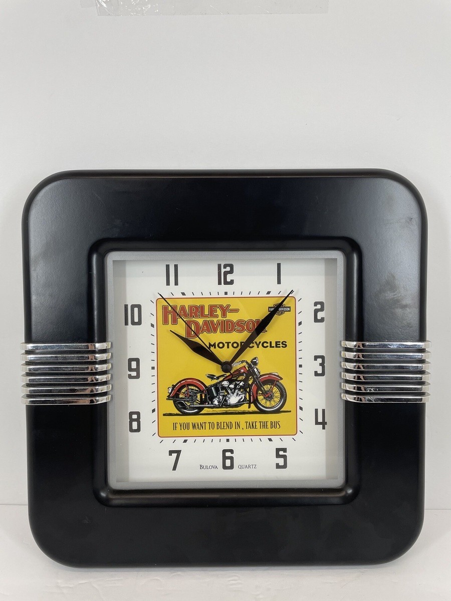 Harley Davidson Bulova Wall Clocks