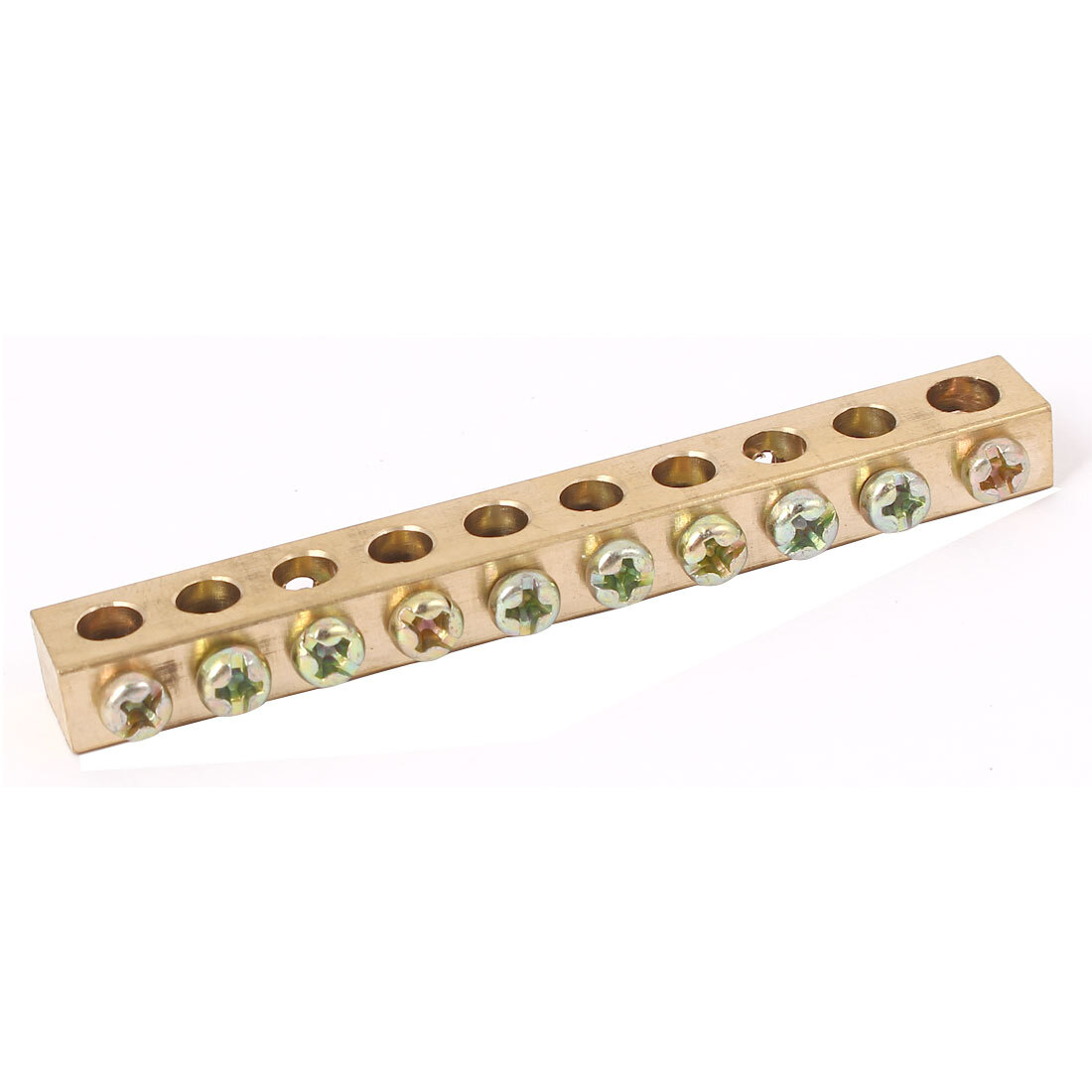 Distribution Cabinet Copper Bar Uxcell 10 Hole Ground Copper Bar ...