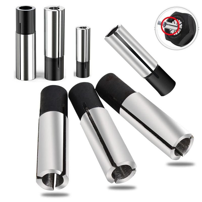 1/2" 1/4" 1/8" 10mm Collet Adaptor Shank Reducer Reducing Bit Router ...