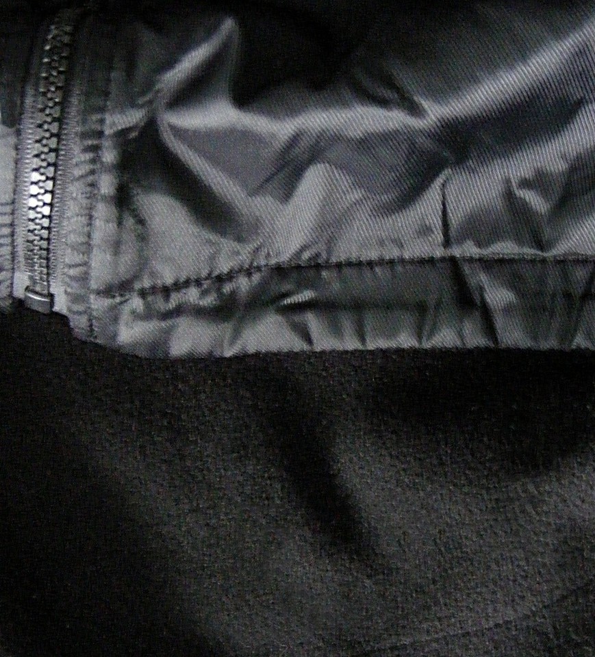 Who's Billie VEST JACKET light Fleece lined Black s/less Top ~ Women sz ...