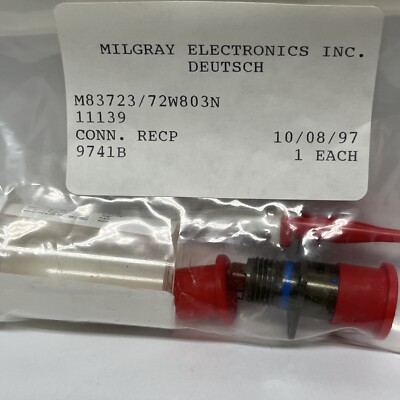 DEUTSCH M83723/72W0803N CIRCULAR CONNECTOR PLUG WITH CONTACTS | eBay