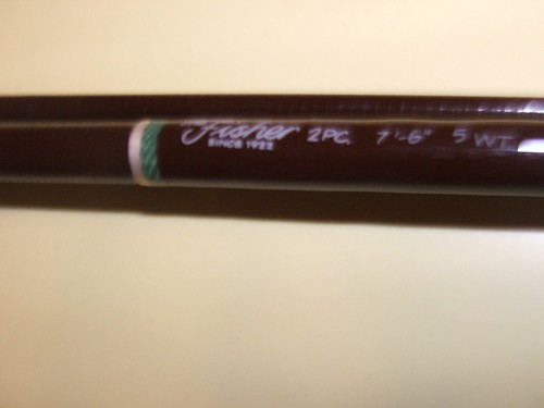 Vintage J. Kennedy Fisher Phenolic Resin Fiberglass Fly rod 2pc. 7'6 ...