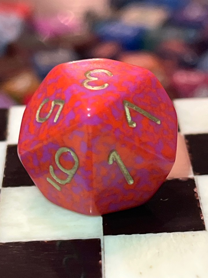 CHX LE156 OOP Chessex D10 Speckled Starfish Rpg Dice 120925@ | eBay