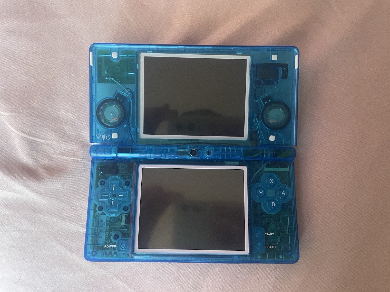 Nintendo DSI Blue Clear Transparent Handheld includes Stylus ...