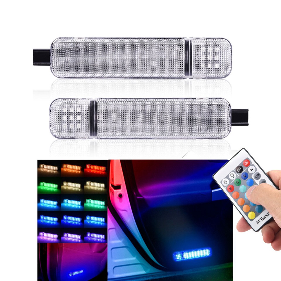 2PCS RGB LED Interior Door Panel Courtesy Lights LED Lamp For Chevy ...