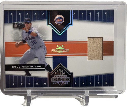 2005 Donruss Champions Impressions Doug Mientkiewicz Game Used Bat Card ...