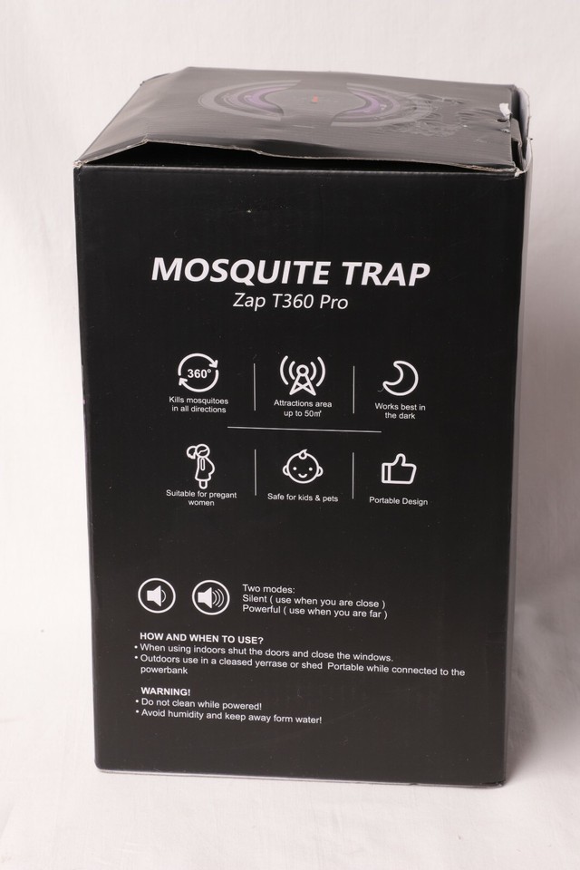 Toloco Mosquite Trap-Zap T360 Pro Electric Mosquito Trap for Bugs New ...