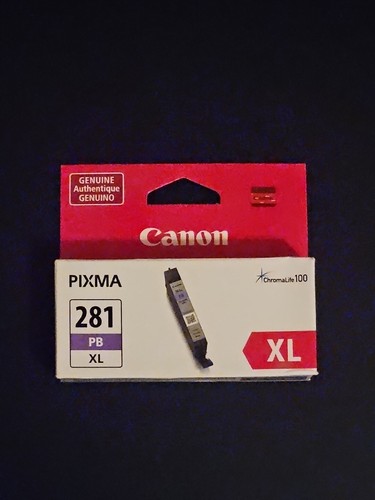 Canon Genuine CLI-281 XL PB Photo Blue Ink Cartridge Pixma 281 XL ...