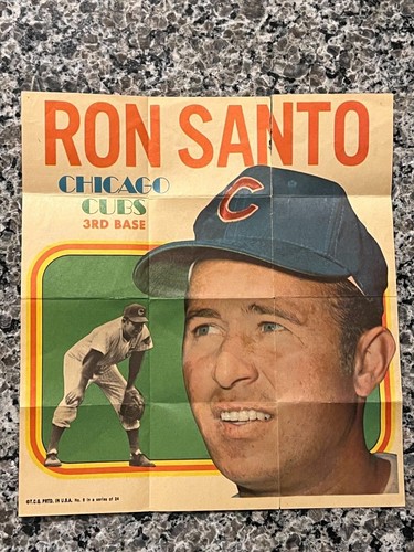 1970 TOPPS BASEBALL POSTER INSERT #5 RON SANTO CHICAGO CUBS | eBay
