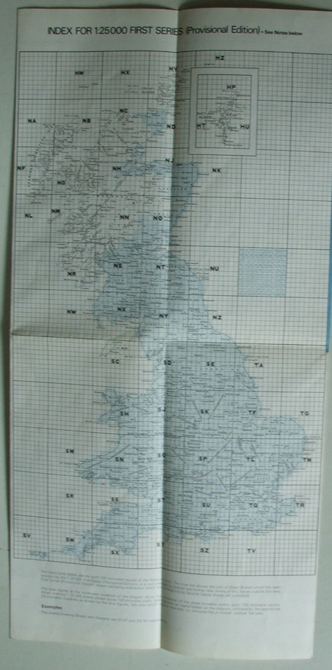 VINTAGE 1960s-70s OS ORDNANCE SURVEY 1:25000 LARGE SCALE MAPS ENGLAND ...
