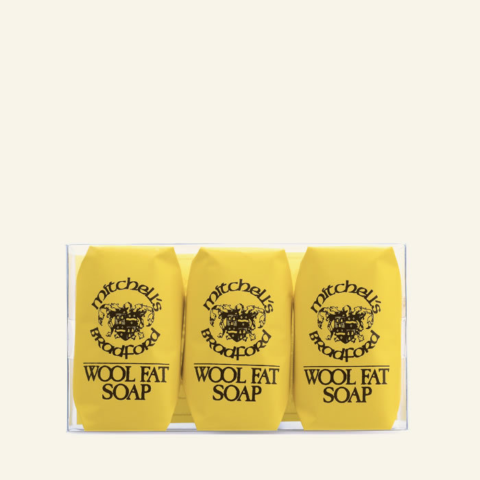 Mitchell’s Wool Fat Soap lanolin enriched Hand Size Soaps Set of 3 75g ...