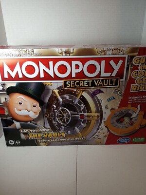 MONOPOLY Secret Vault Board Game Family Board Game for 2-6 Players | eBay