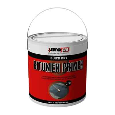 IKOpro QUICK DRY Bitumen Roofing Primer Paint Flashing Felt ADHESIVE 2 ...